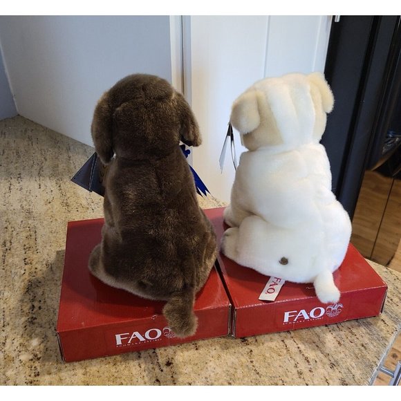FAO Schwarz | Toys | Fao Schwarz English Bulldog Chocolate Lab Plush ...